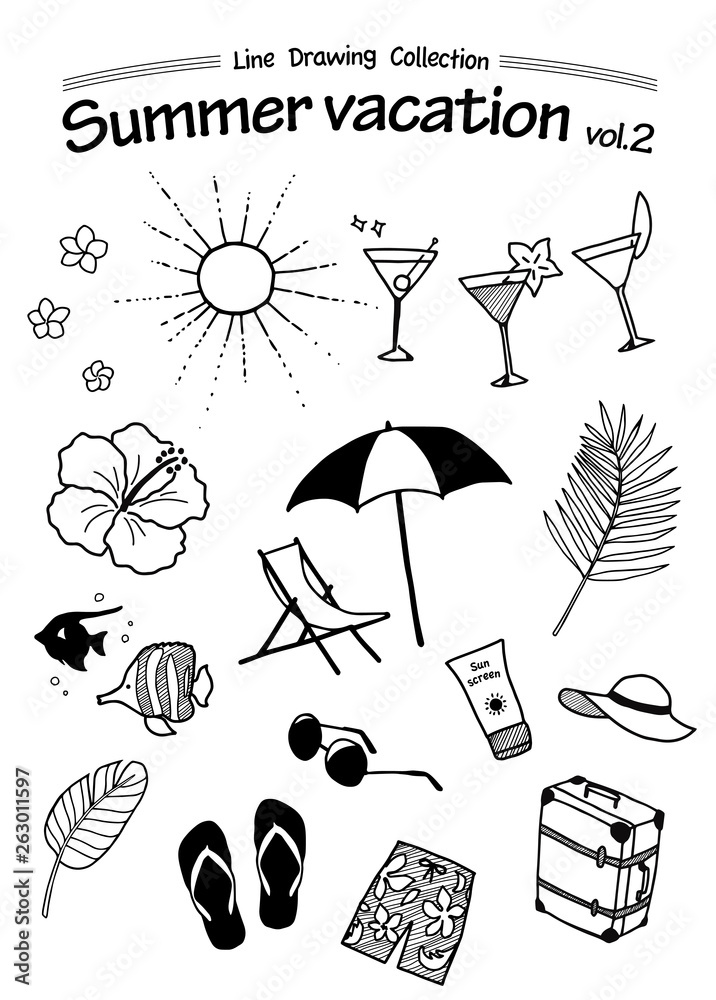 Summer Vacation Drawing