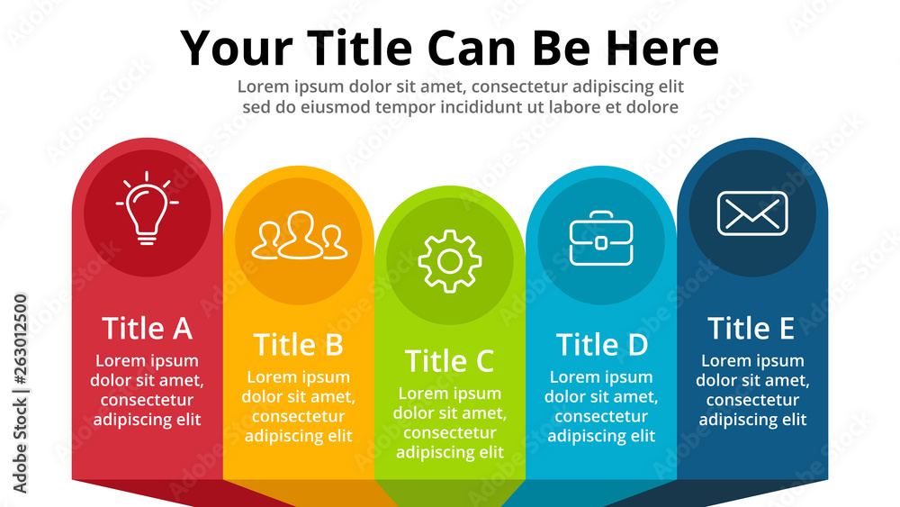 Vector banners infographic template. Stickers presentation slide ...