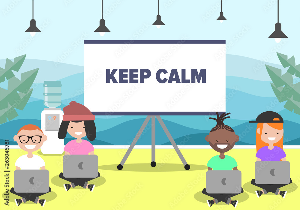 Calm Cartoon Characters