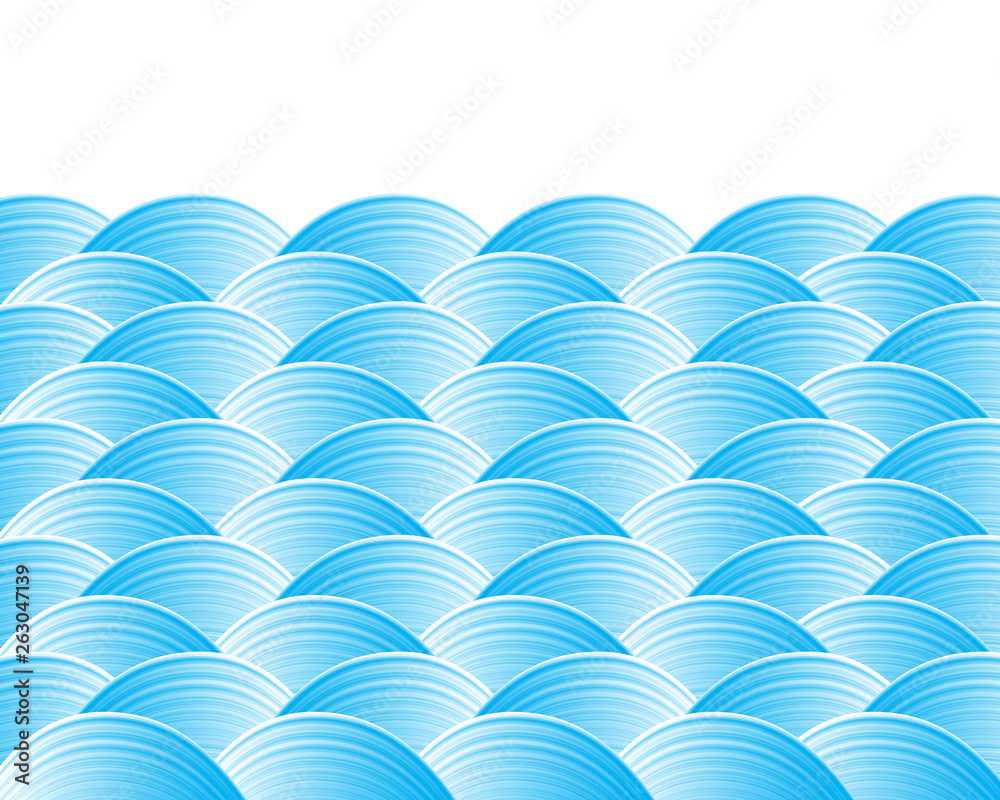 seamless Traditional japanese seigaiha ocean wave pattern Stock ...