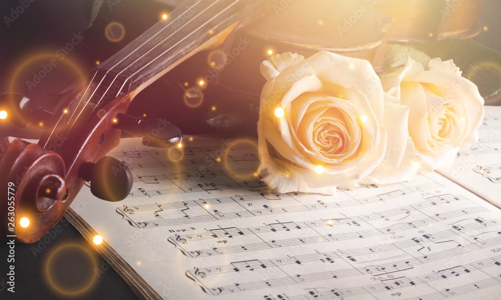 Violin Sheet Music Background