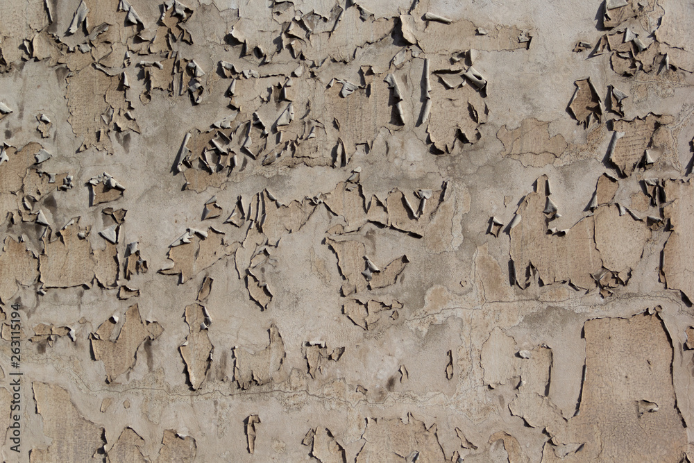 Wethered industrial wall with paint falling down for use as texture ...