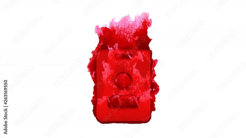 Symbol id badge inflames with dark fire, then burns. In - Out loop ...