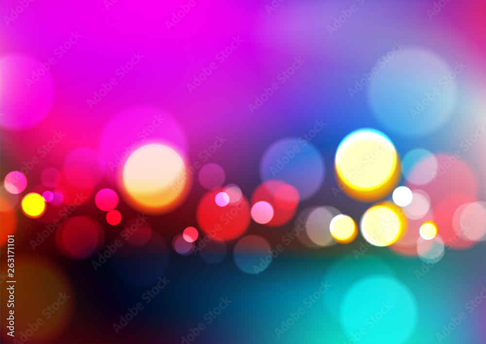 Abstract blurred colors background with bokeh light Stock Vector ...