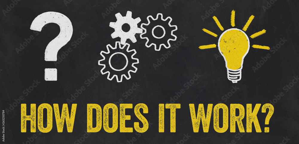 Question Mark, Gears, Light Bulb Concept - How does it work Stock ...