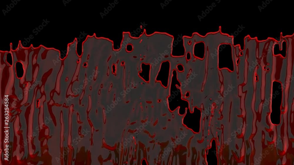 Streams of splashing organic blood with alpha channel for VFX, crime ...