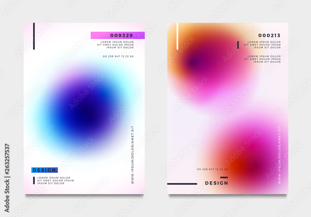 Abstract gradient poster and cover design. Vector illustration. Stock ...
