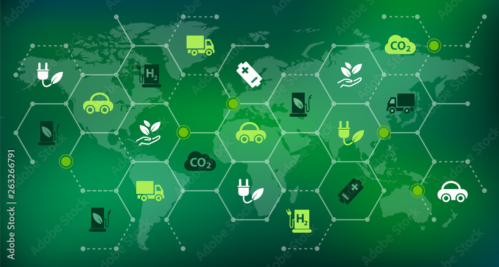 Bio fuel / alternative fuel concept - vector illustration Stock Vector ...