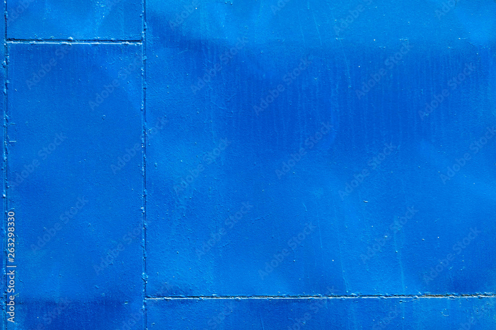 Grunge a blue metal iron background with space for the text or the ...