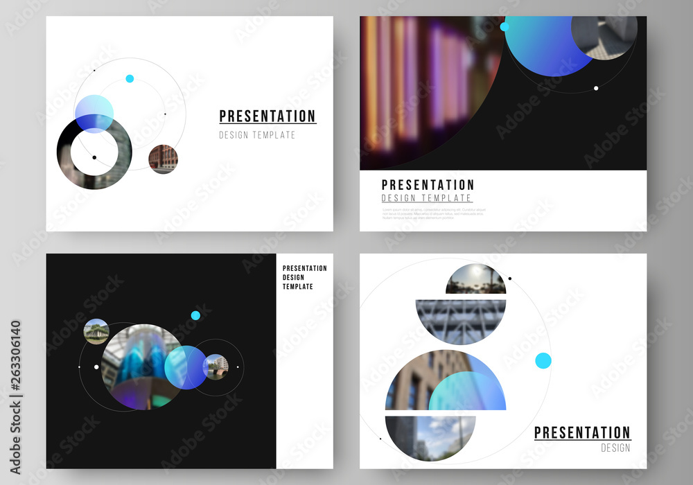 The minimalistic vector layout of the presentation slides design ...
