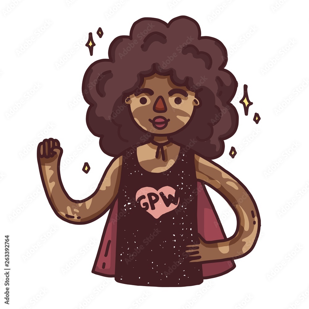 Vitiligo Cartoon