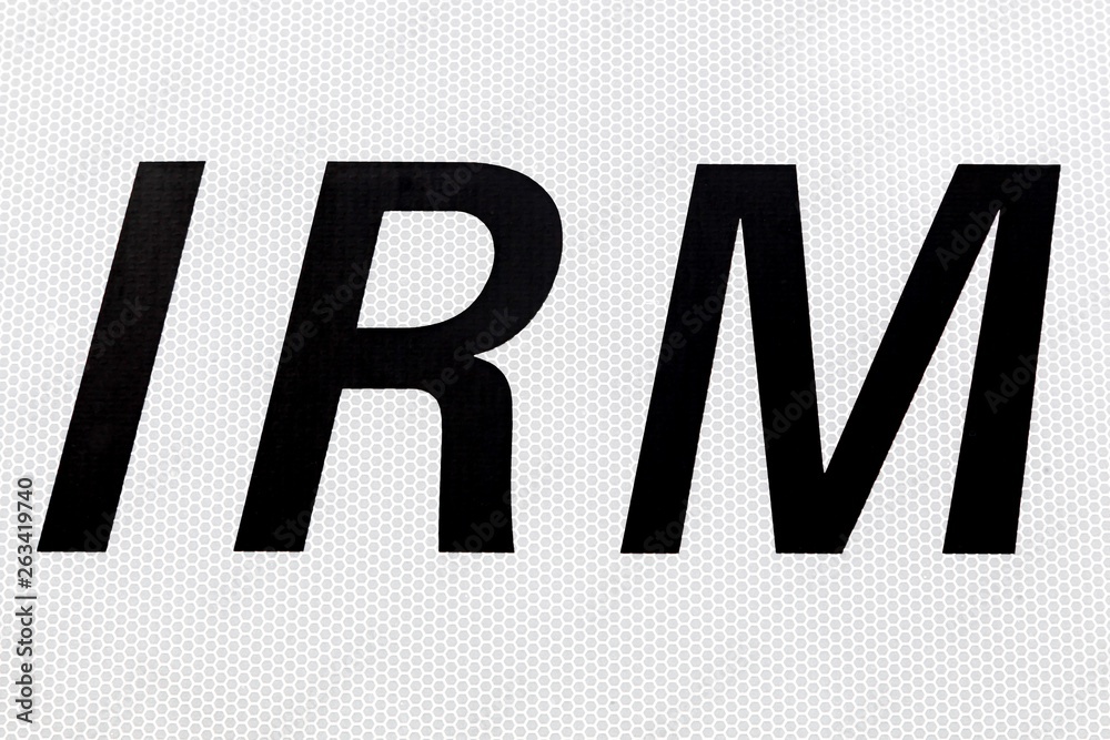 MRI sign called IRM in French language Stock Illustration | Adobe Stock