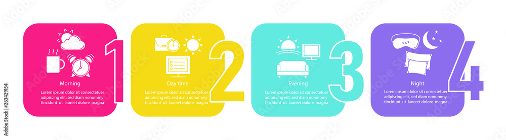 Time period vector infographic template Stock Vector | Adobe Stock