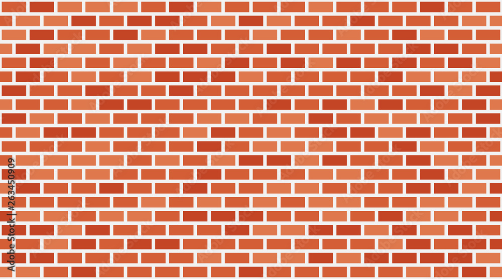 Vector red brick wall background. Old texture urban masonry. Vintage ...