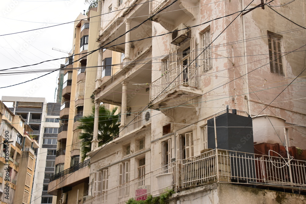 Apartment Buildings in Beirut, Lebanon Stock Photo | Adobe Stock