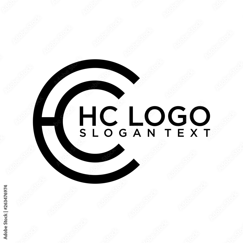 HC logo concept vector art Stock Vector | Adobe Stock