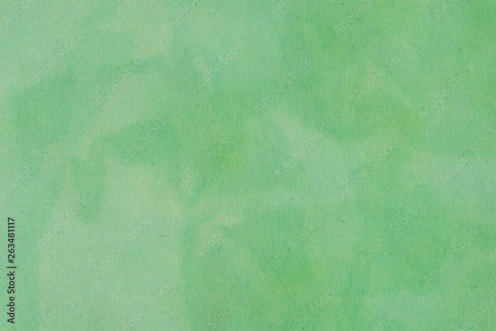 green watercolor pastel painted on paper background texture Stock Photo ...