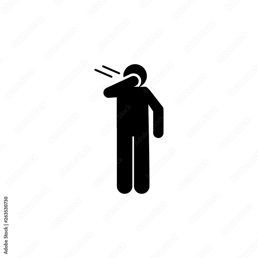 Person, aggressive icon. Element of negative character traits icon ...