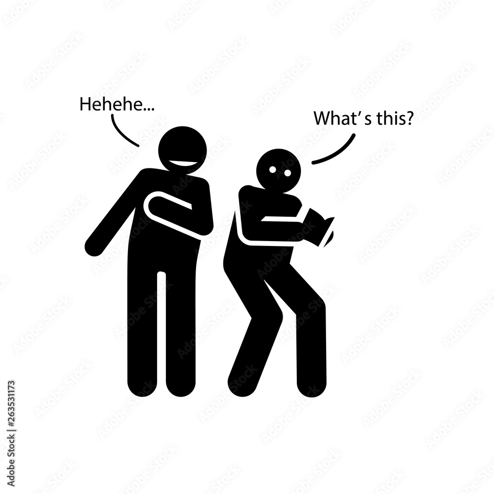 Mischievous, naughty, person, playful icon. Element of negative ...