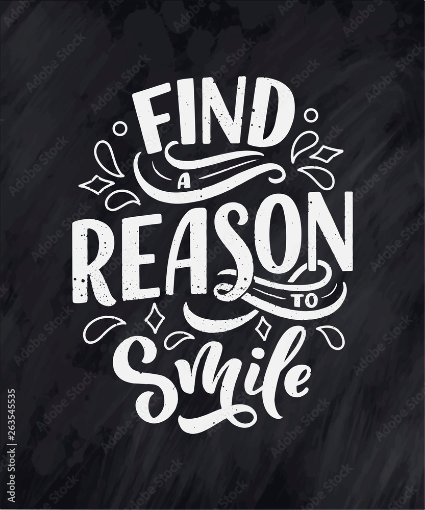 Motivational calligraphy poster. Inspirational quote. Vector typography ...