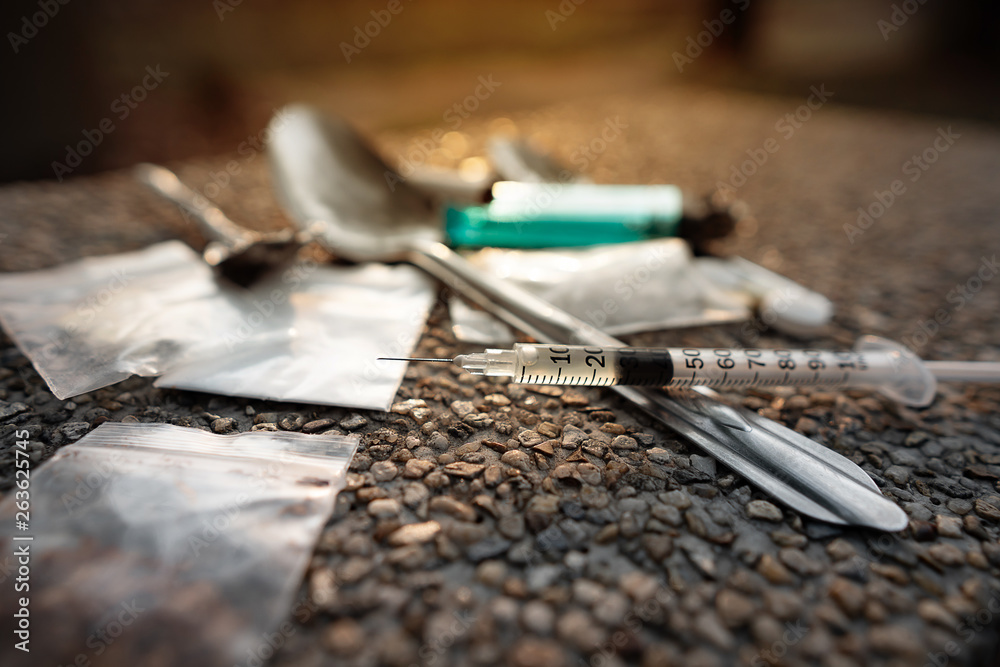 Flakka drugs and other drugs that are dangerous to human violence Stock ...