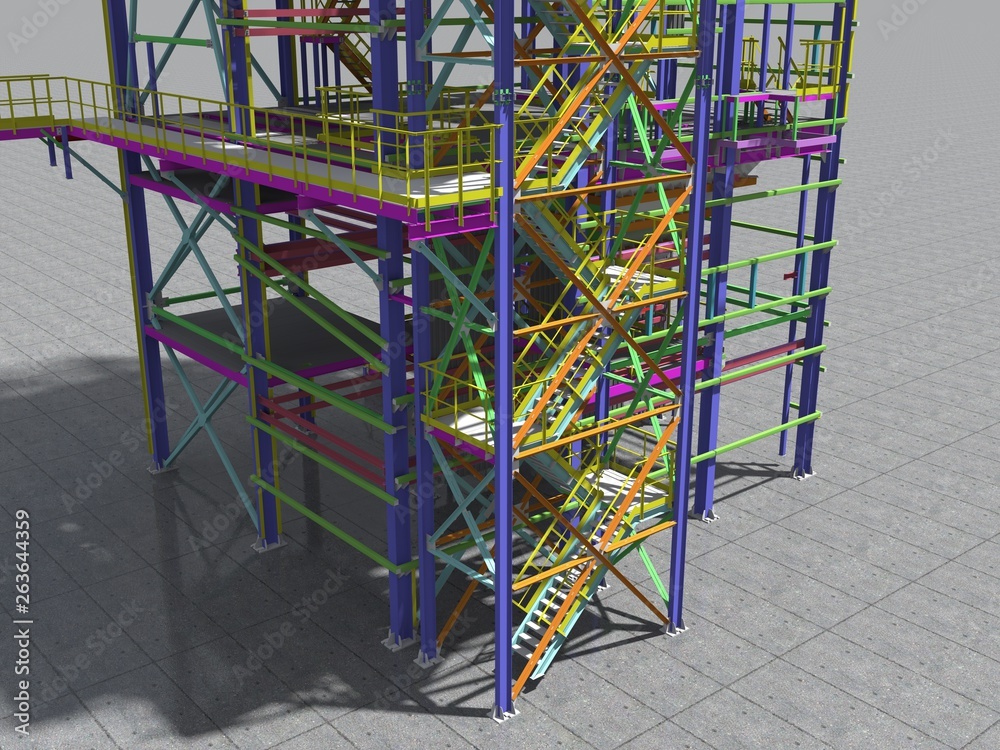 Building Information Model of metal structure. Design technologies of ...