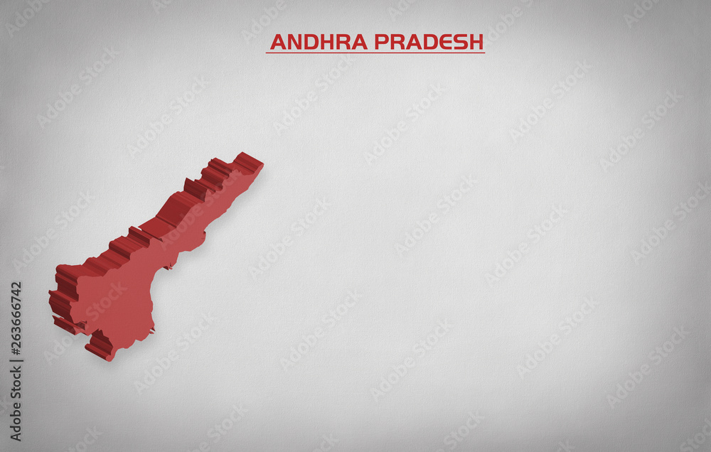 INDIAN STATE ANDHRA PRADESH ELECTION RESULTS,3D, ILLUSTRATION Stock ...