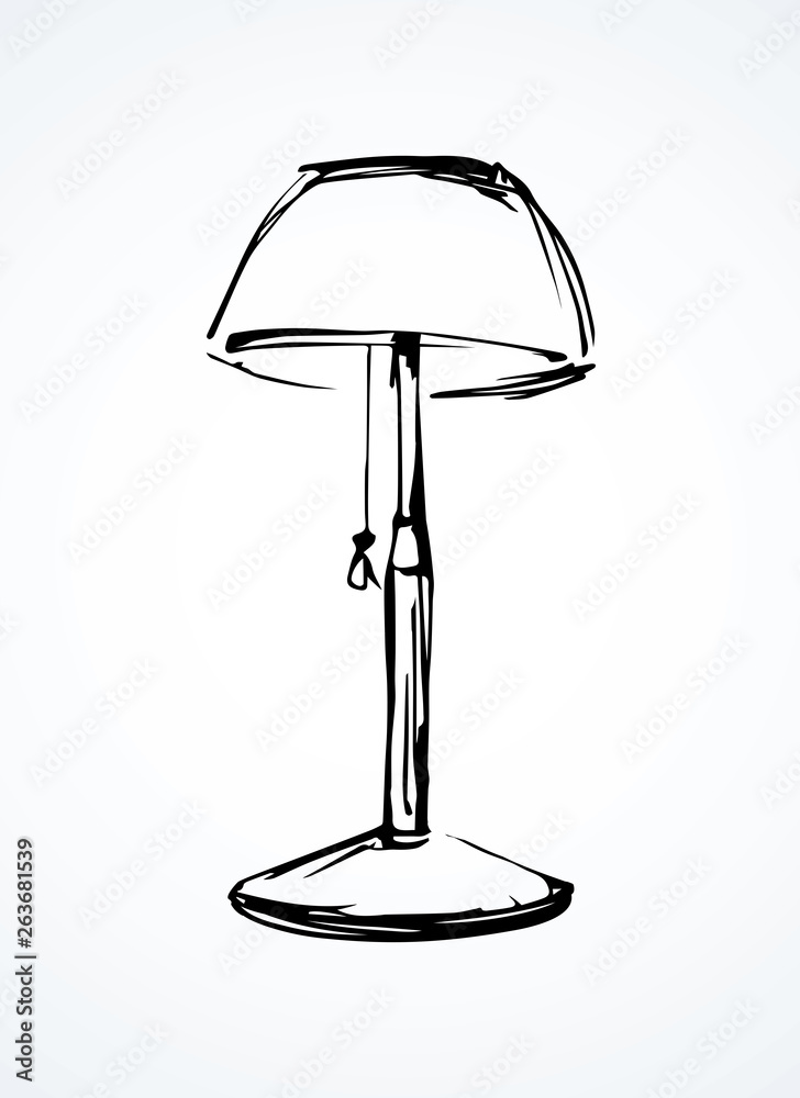 Shade lamp. Vector drawing Stock Vector | Adobe Stock