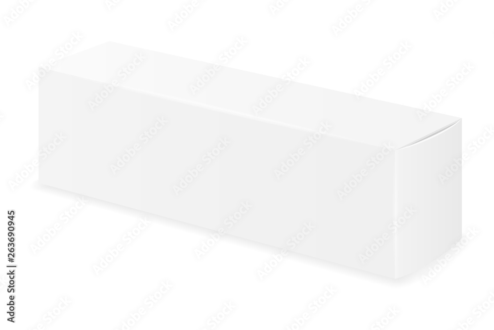box packaging of toothpaste empty template for design stock vector ...