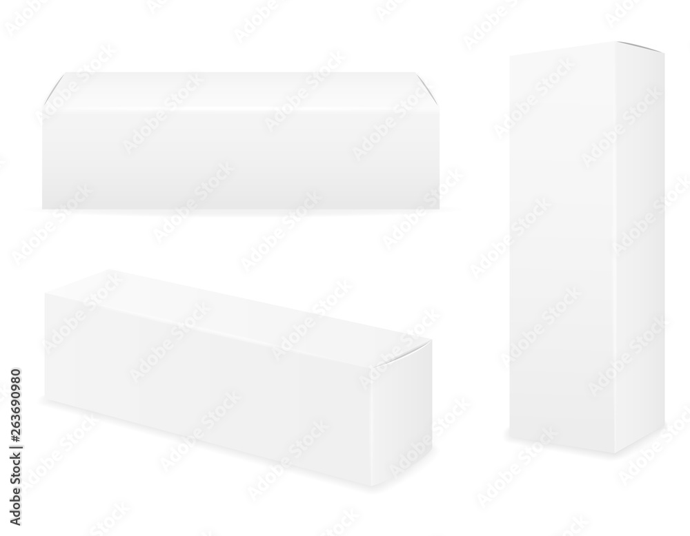 box packaging of toothpaste empty template for design stock vector ...