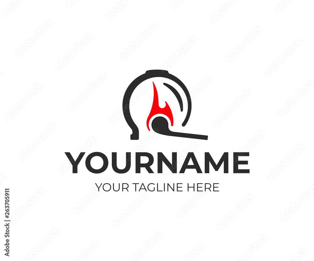 Cupping therapy logo design. Fire cupping vector design. Cupping ...