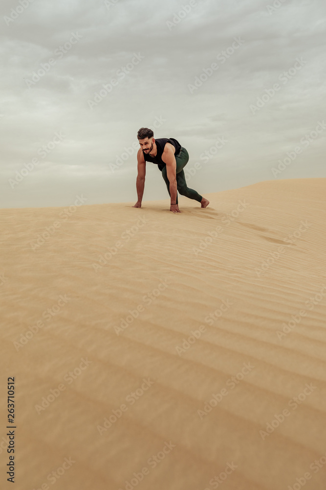 Epic desert training Stock Photo | Adobe Stock