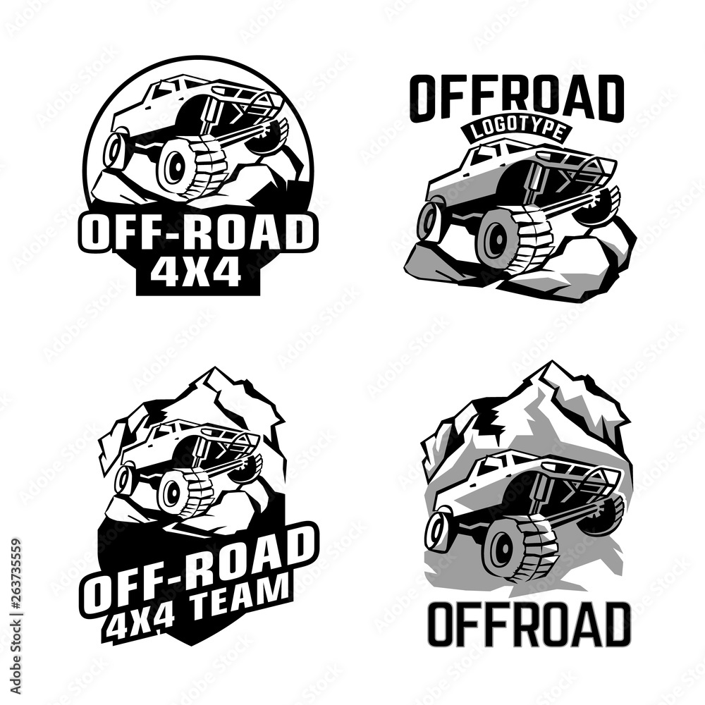 Off-road club logos set Stock Vector | Adobe Stock