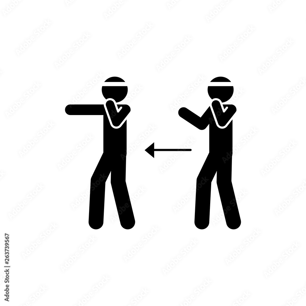 fitness, punch outline icon. Element of fitness illustration. Signs and ...