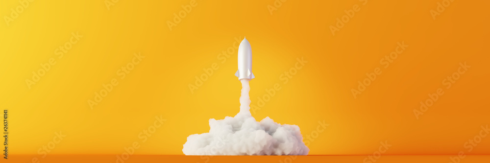 Space race concept, original 3d rendering Stock Illustration | Adobe Stock