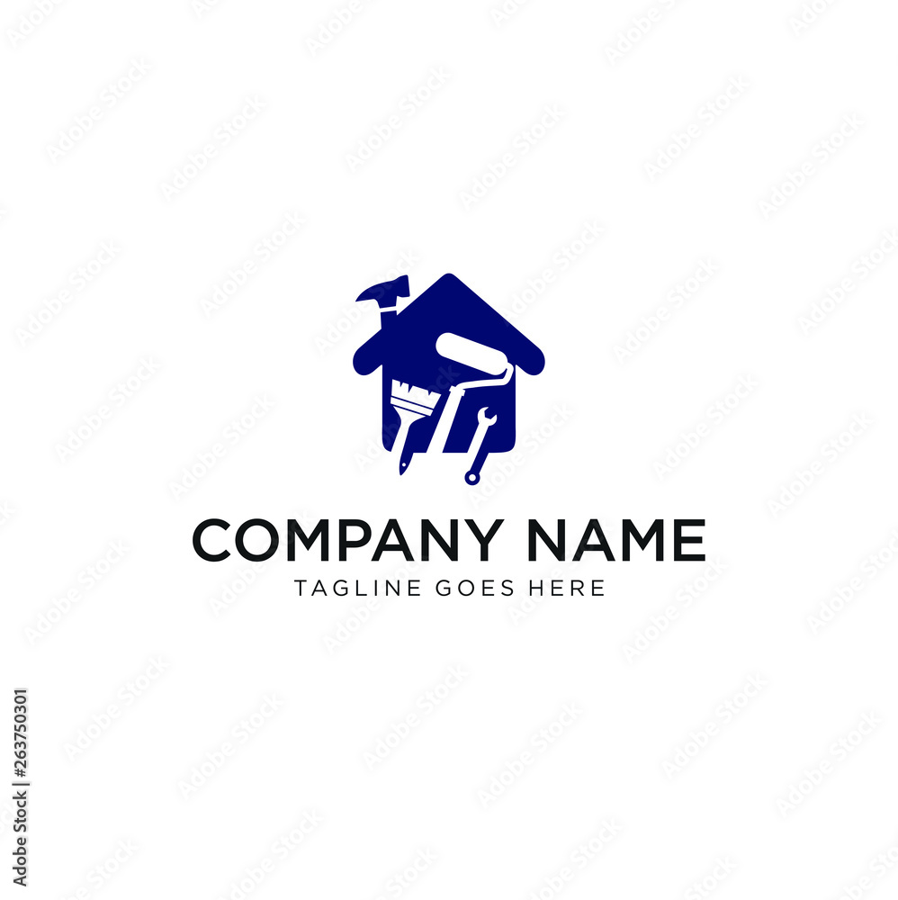 home remodeling repairs logo Design Vector Stock. House Service Logo ...