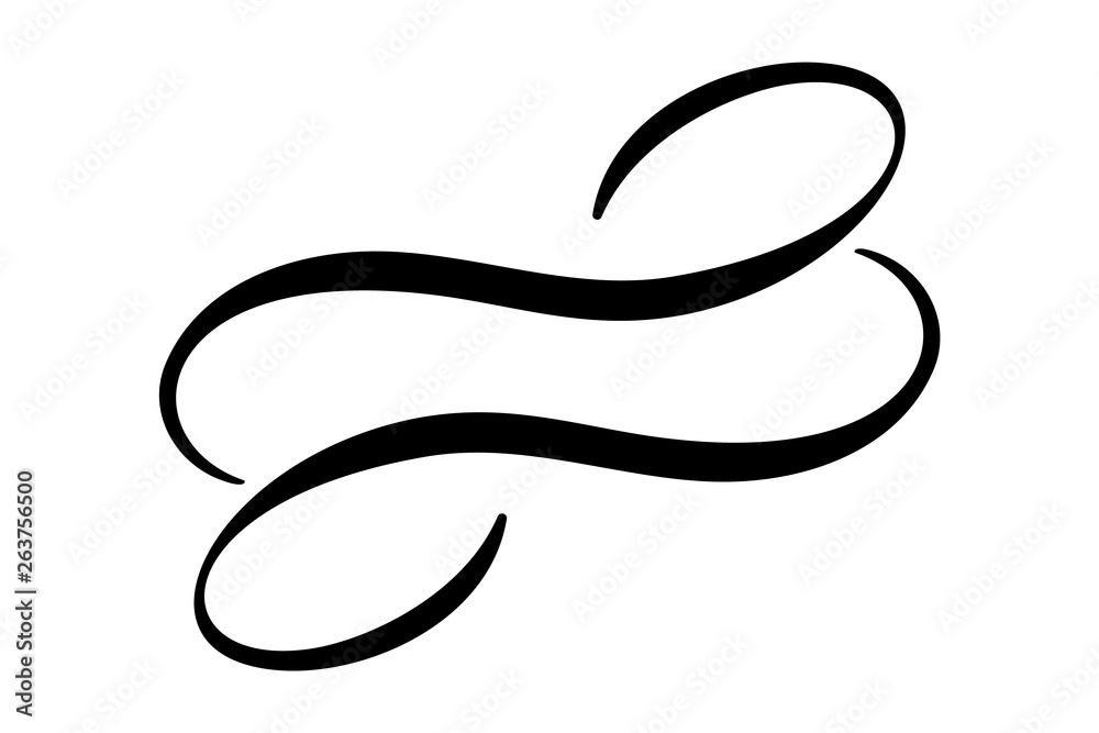Infinity calligraphy vector illustration symbol. Eternal limitless ...