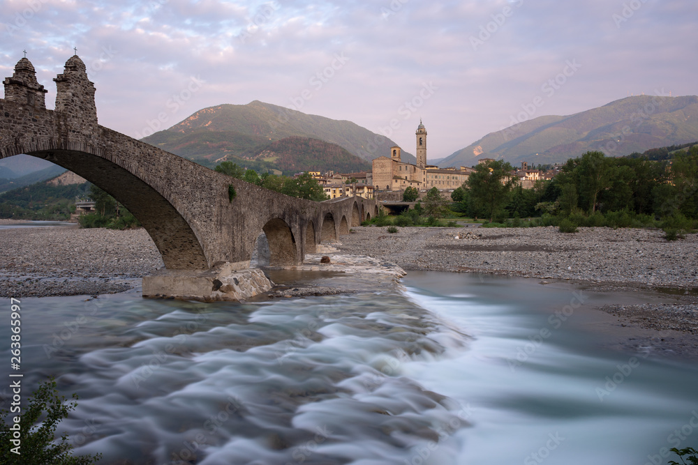 Magnificent image of the medieval village of Bobbio and the famous ...