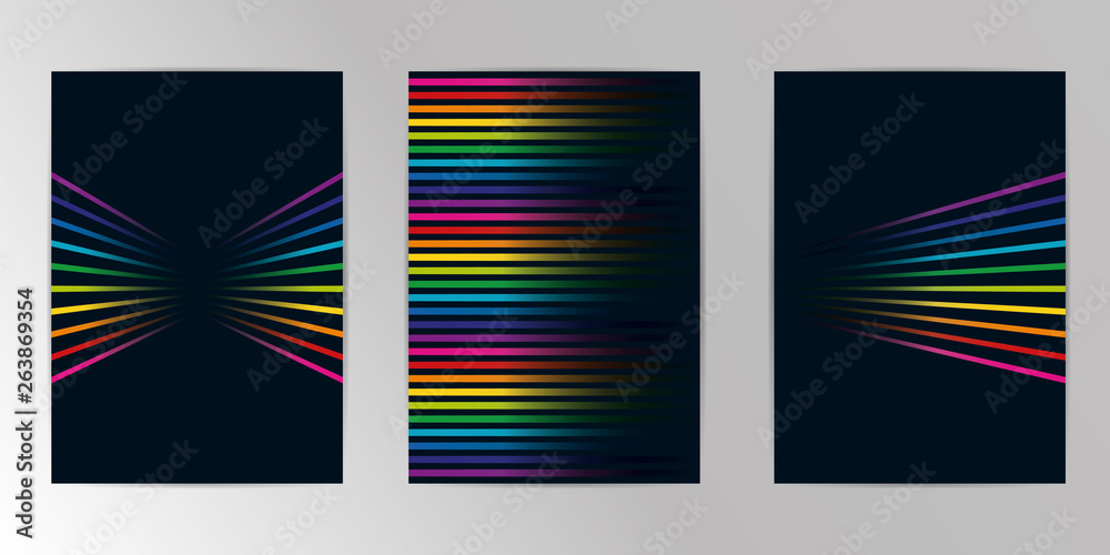 Vector rainbow colored. Background abstract geometric pattern design ...