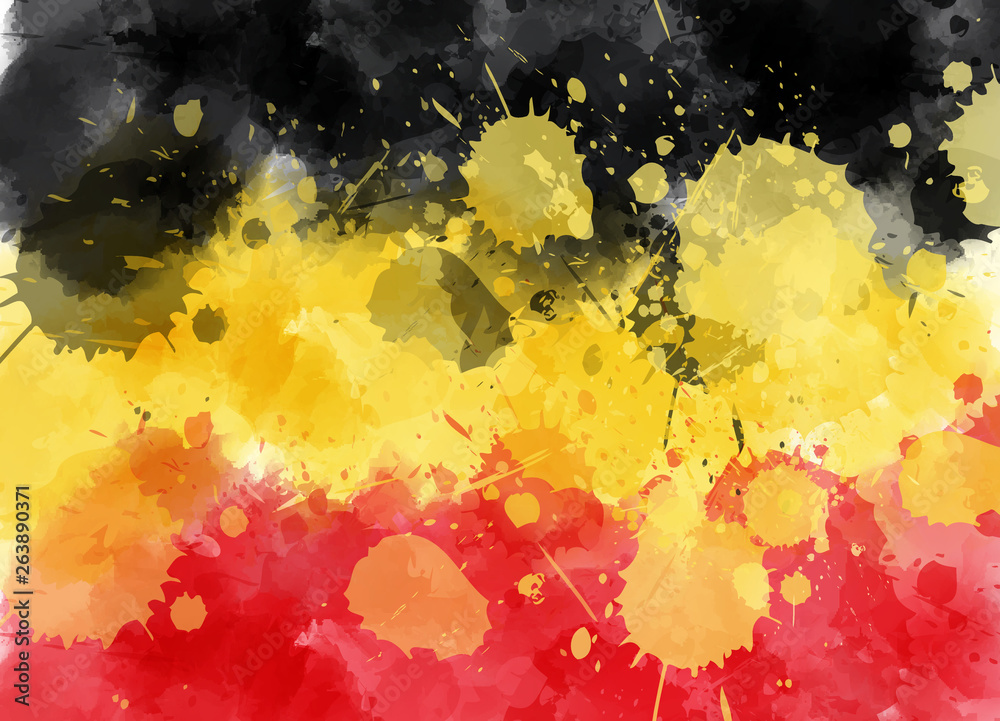Grunge German flag background Stock Vector | Adobe Stock