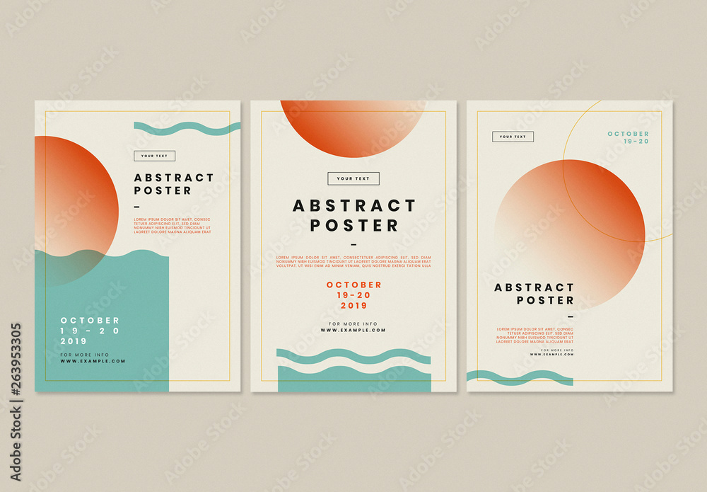 Abstract Design Flyer Stock Template | Adobe Stock