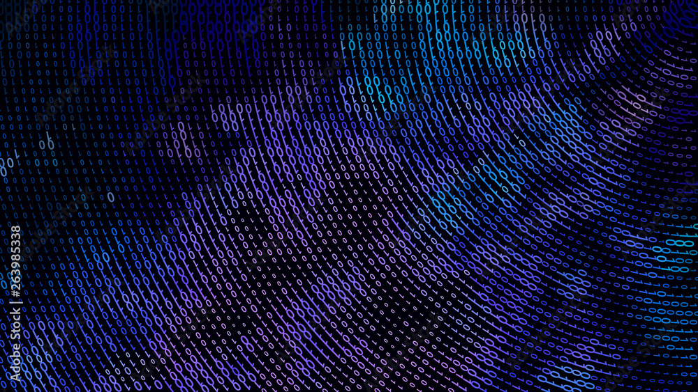 Purple Binary Background