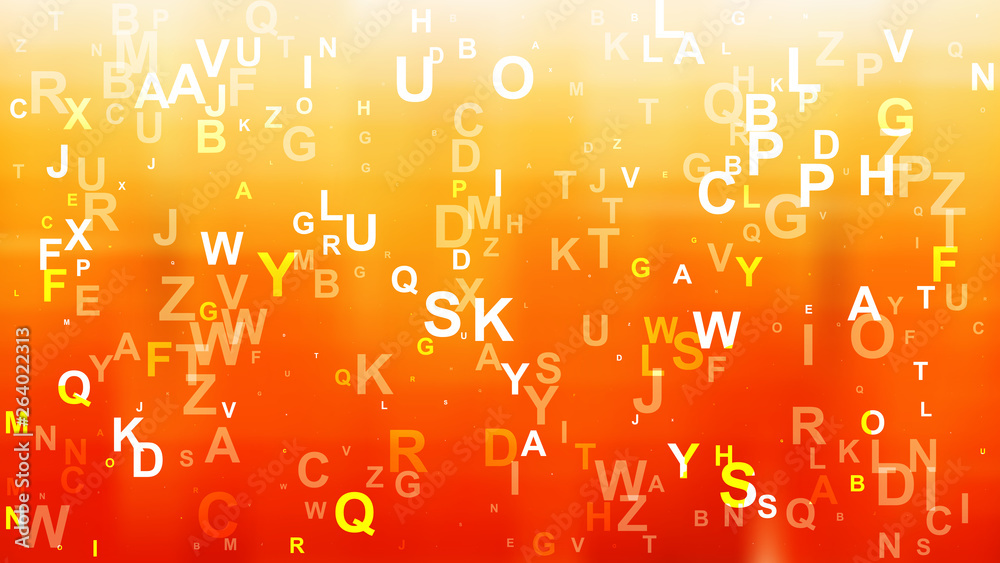 Red Orange and White Letters Background Vector Image Stock Vector ...