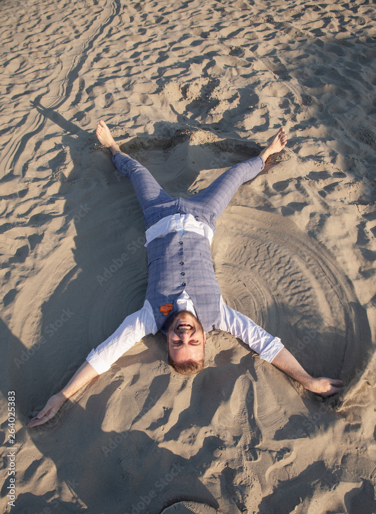 Snow Angels At The Beach