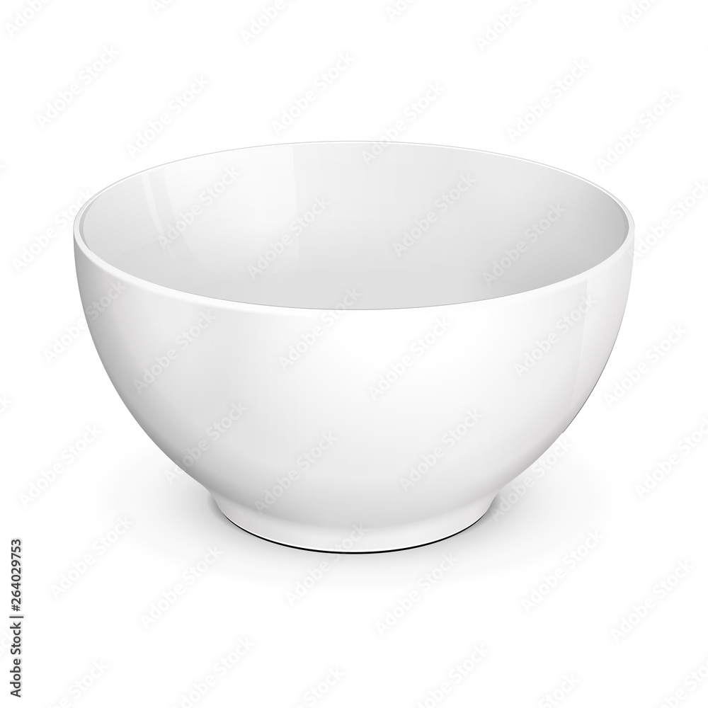 White Empty Bowl Cup Plate Food Porcelain, Ceramics, Plastic Container ...