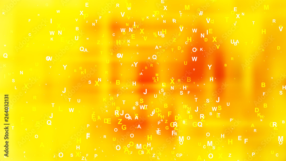 Abstract Red and Yellow Letters Background Vector Art Stock Vector ...