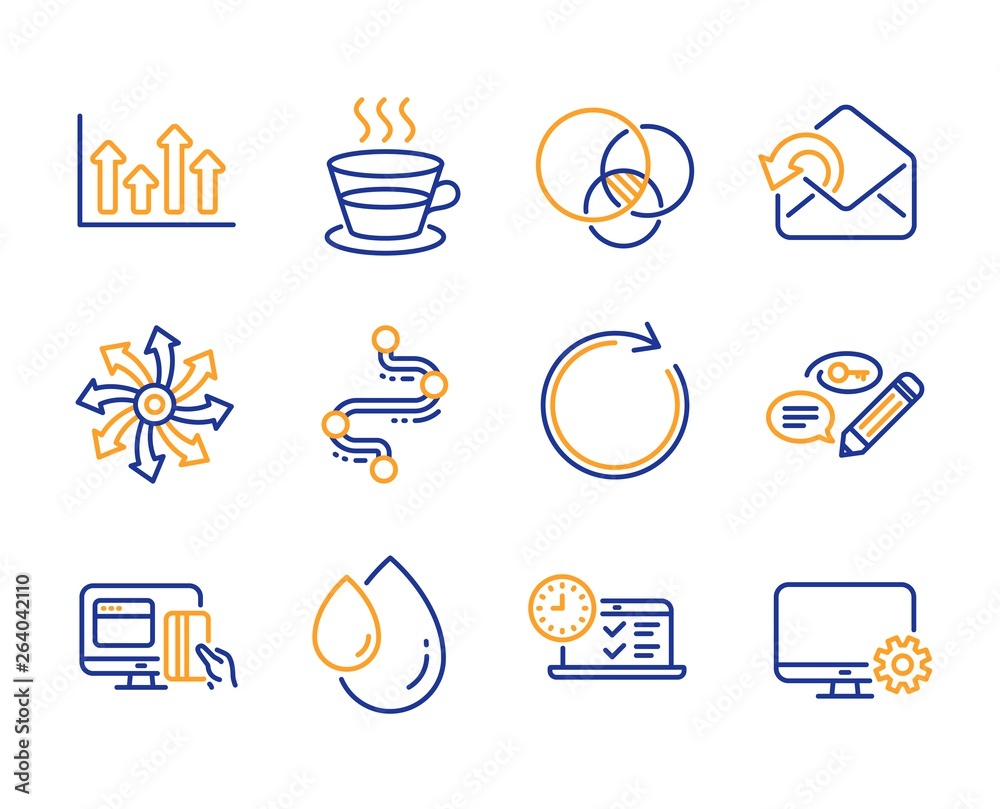 Send mail, Online payment and Versatile icons simple set. Keywords ...