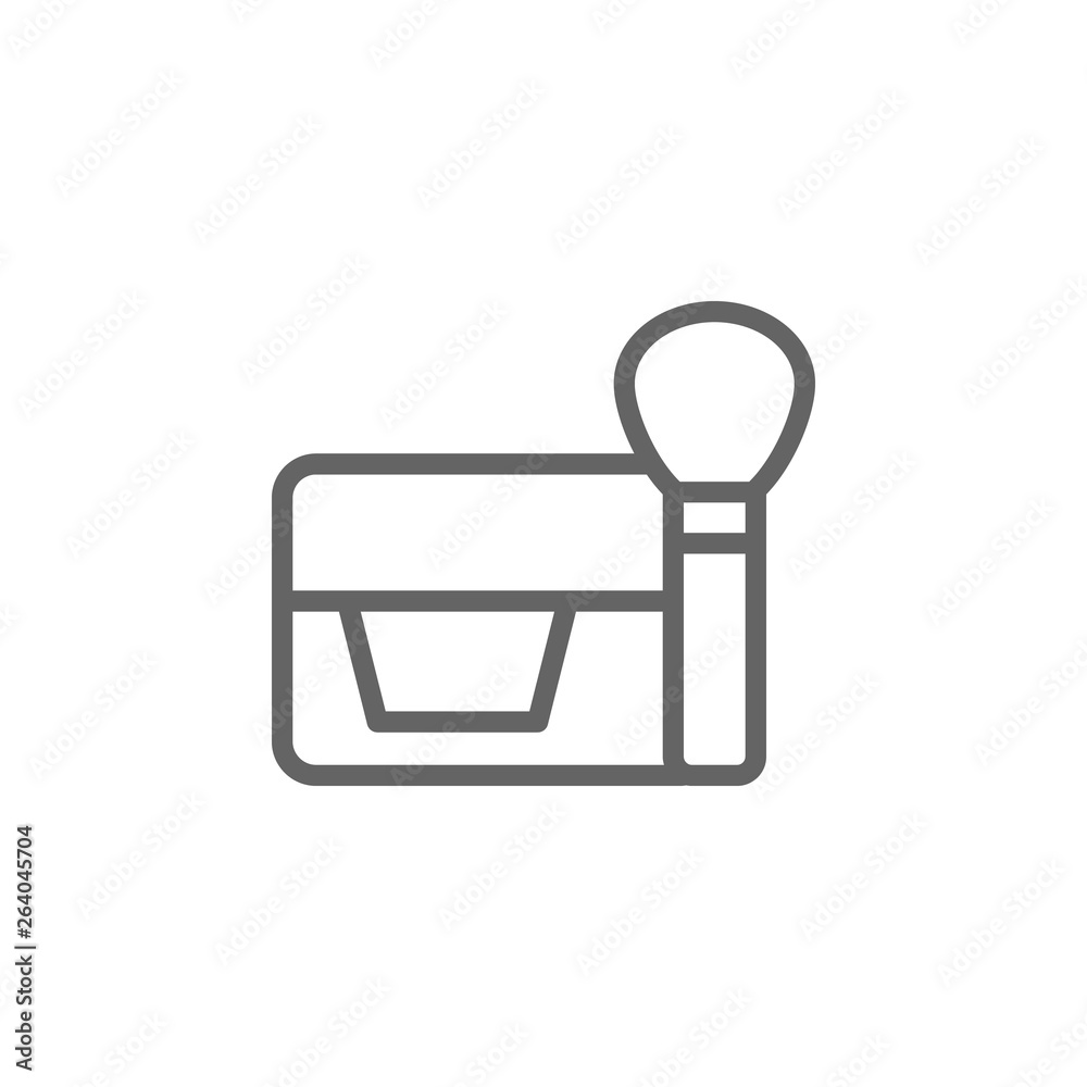 blush outline icon. Elements of Beauty and Cosmetics illustration icon ...