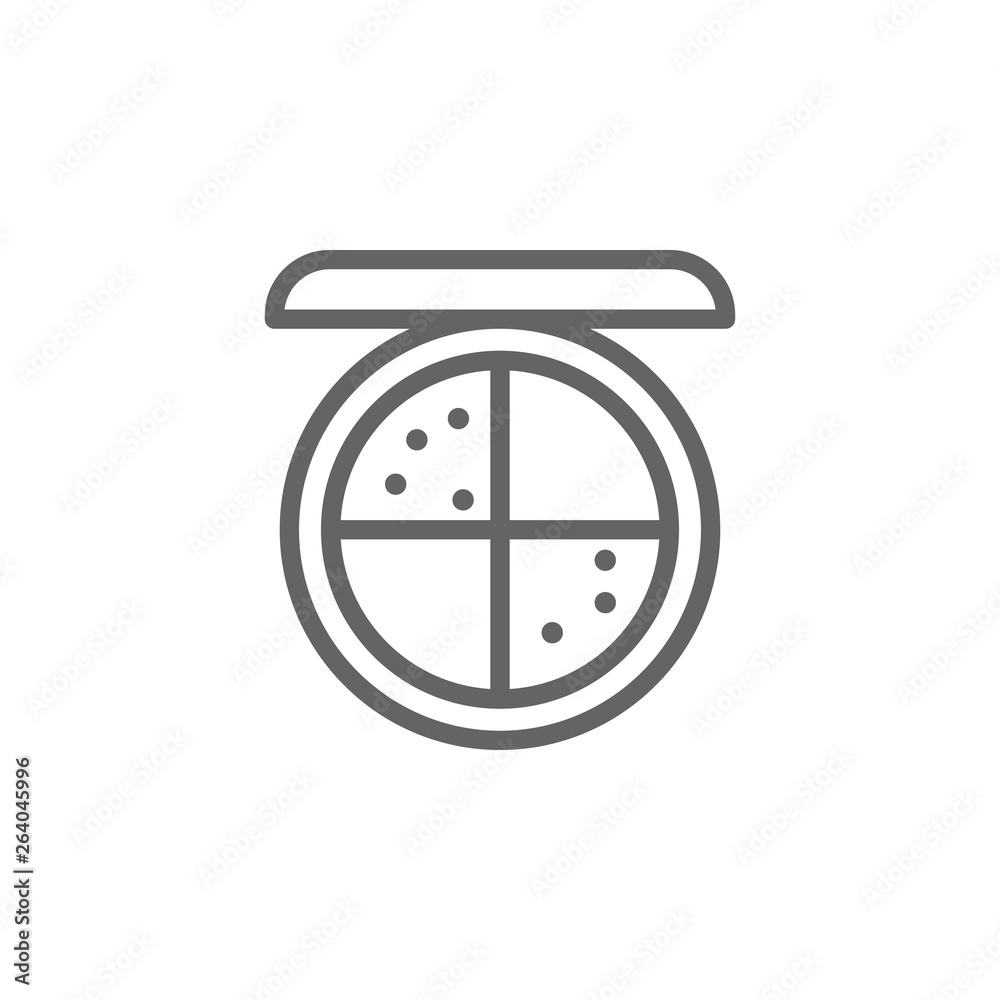 powder outline icon. Elements of Beauty and Cosmetics illustration icon ...
