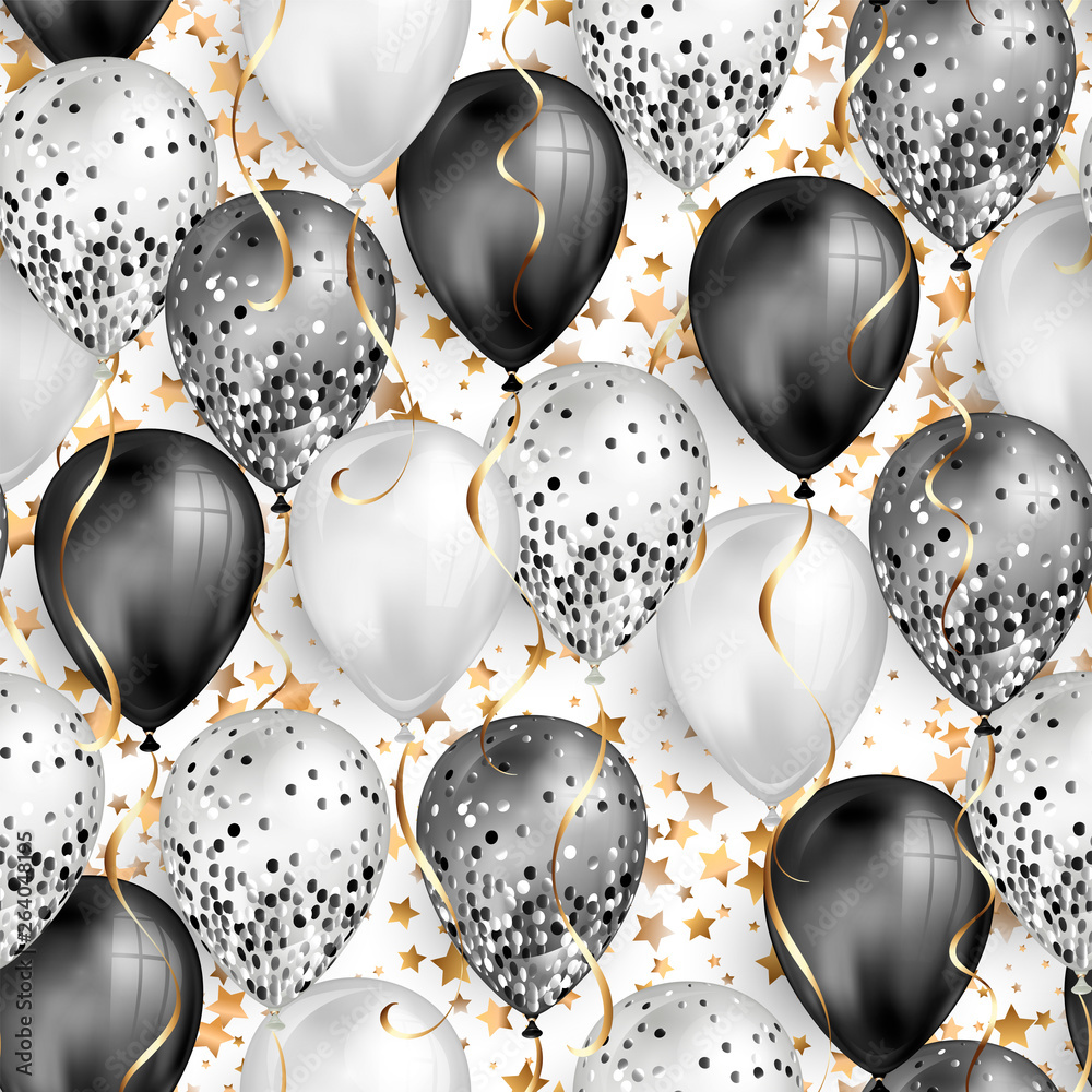 Black And White Party Invitation Background